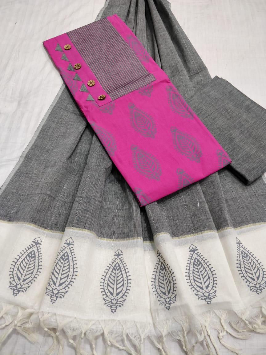 Handloom cotton dress materials