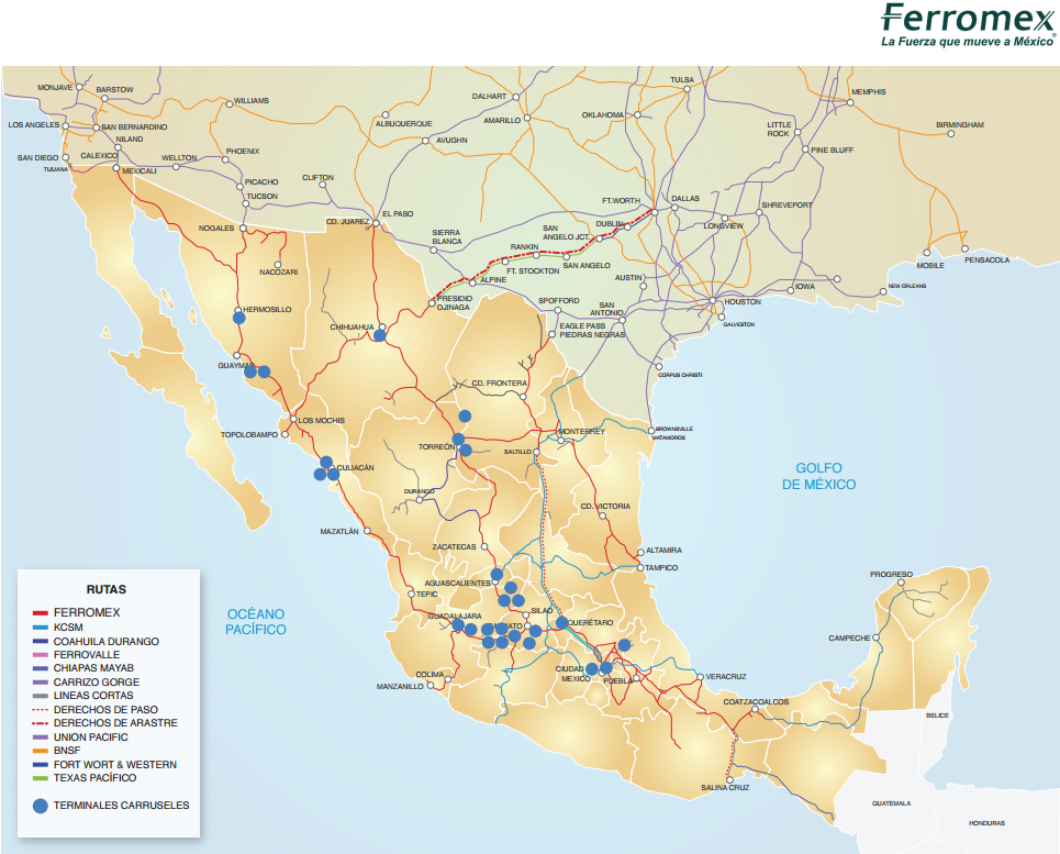 Sistema Ferroviario: FERROMEX