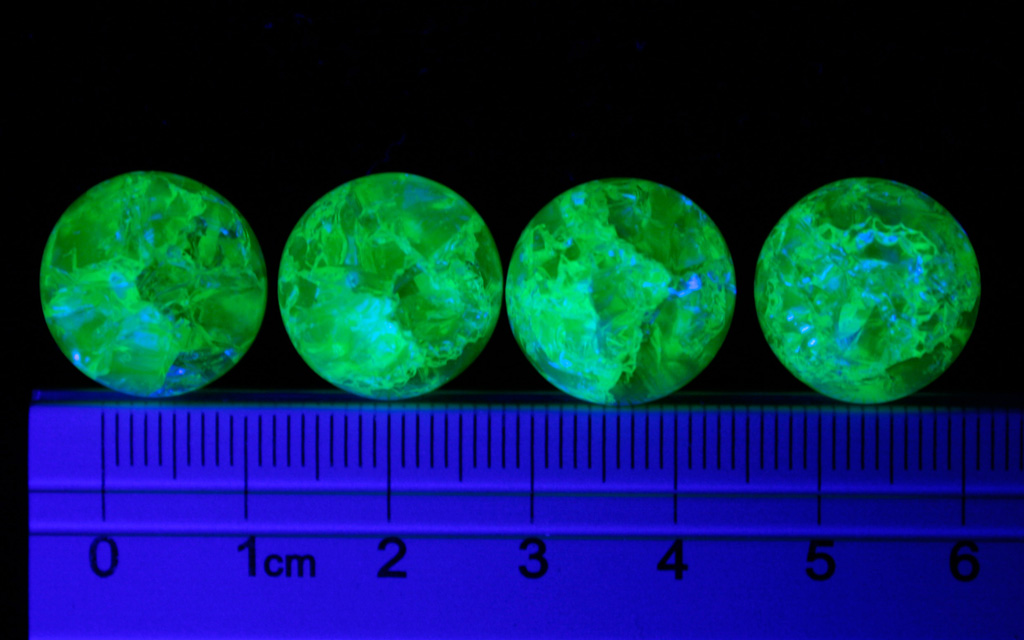 Louisville Fossils And Beyond Fluorescent Uranium Glass Marbles
