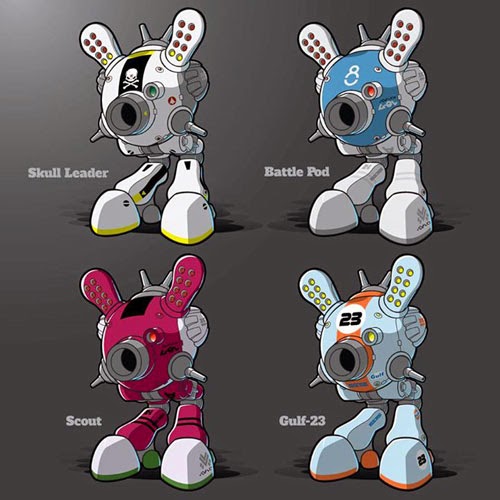 Skull Leader by Huck Gee (#Robotech Done "Art Toy" Style)