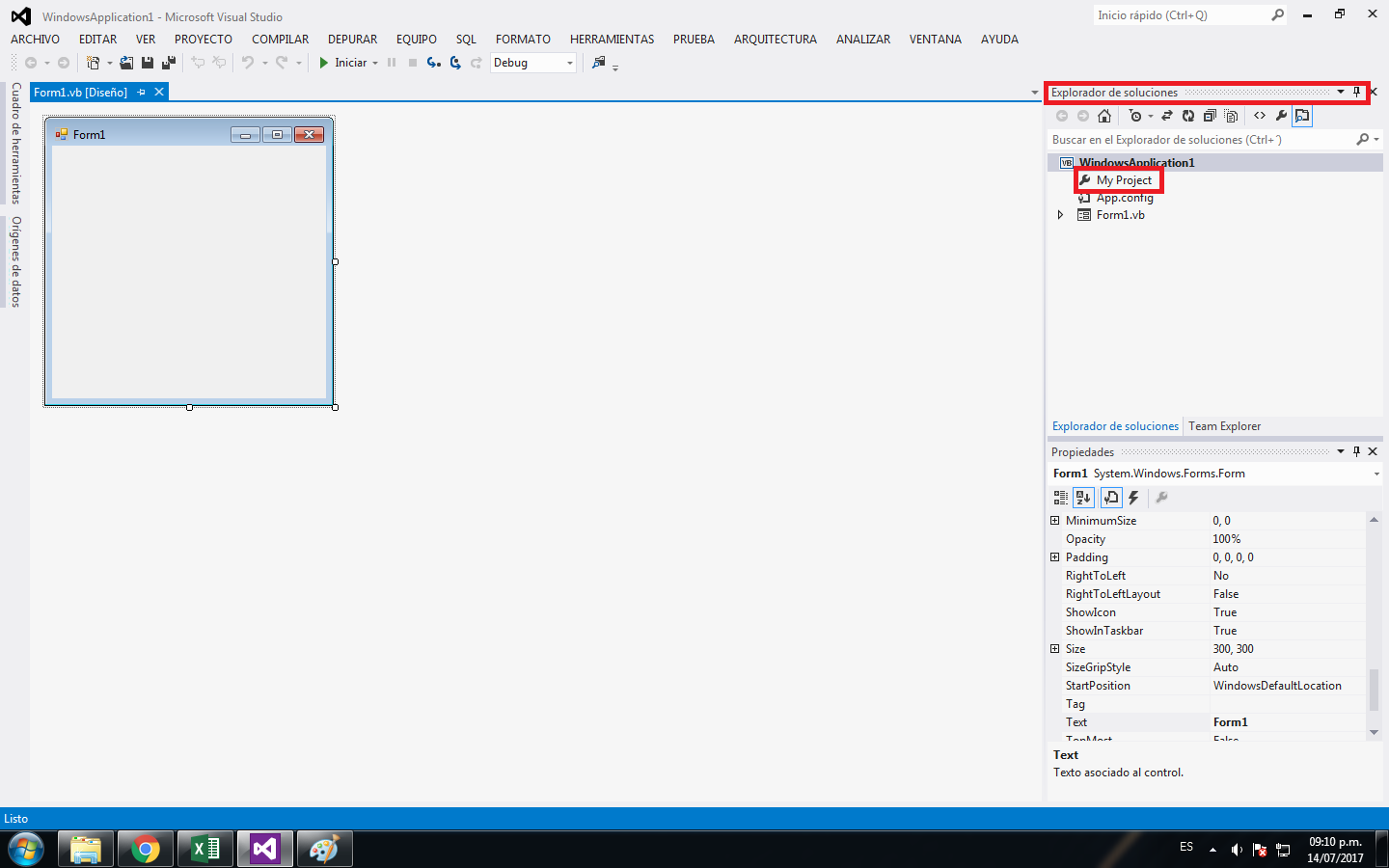 elegir que formulario se inicia en visual basic(visual studio 2015 ...