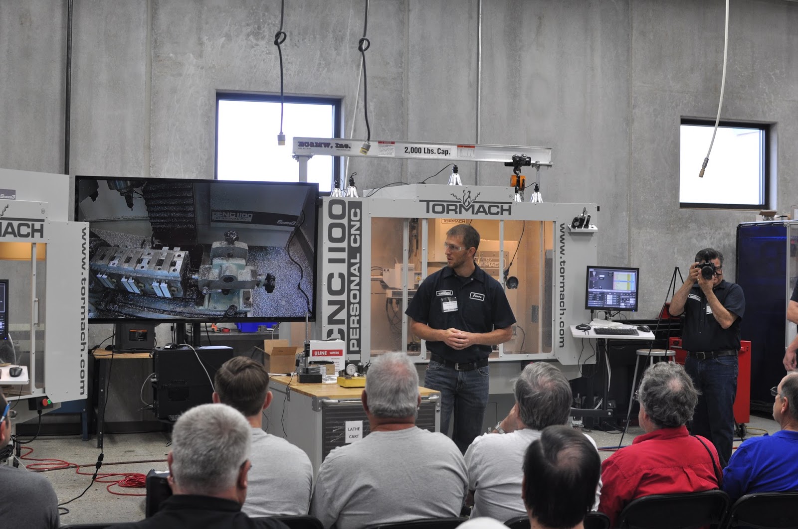 handverker: tormach open house 2015: 4 axis tombstone