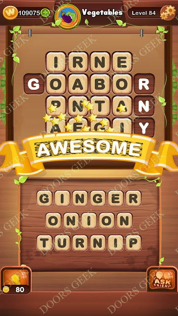 Word Bright Level 84 Answers ~ Doors Geek