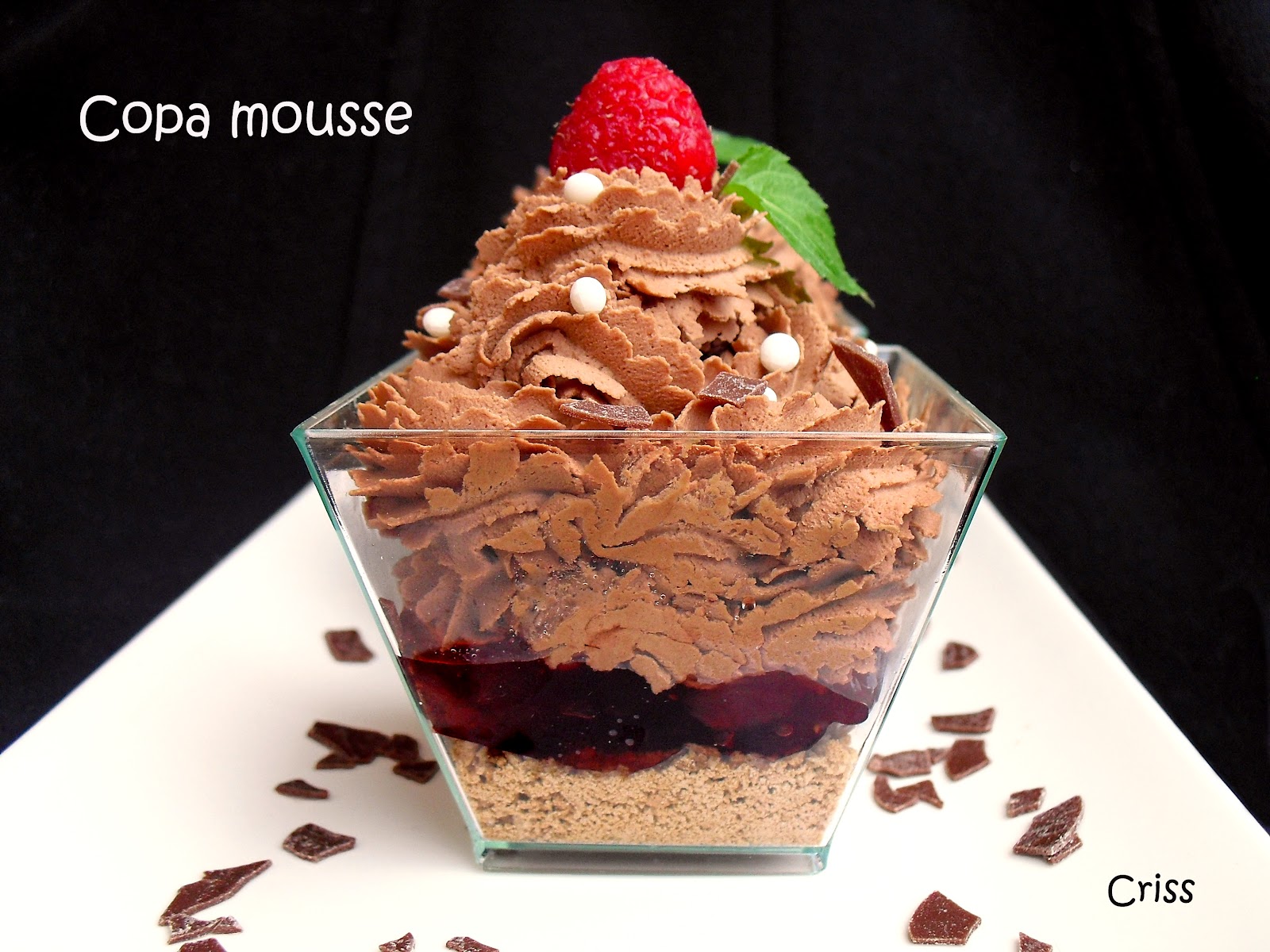 ALIMENTA: COPA MOUSSE CON MERMELADA Y GALLETAS