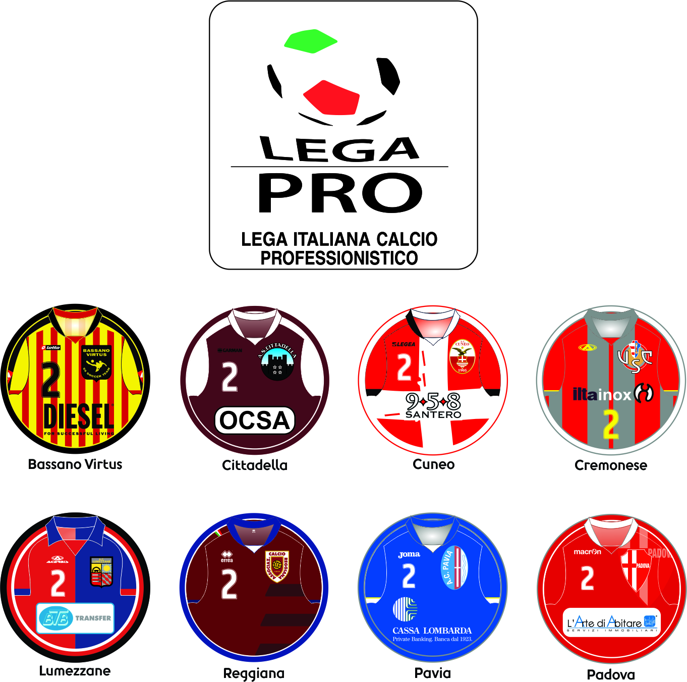 A ARTE NO BOTÃO: LEGA PRÓ 2016