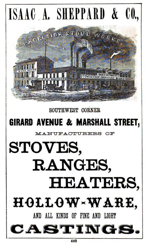 A Stove Less Ordinary: Isaac A. Sheppard & Co. -- Philadelphia ...