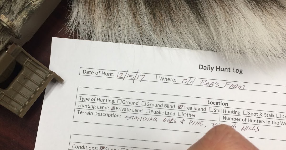 Daily Hunt Log - Free Download