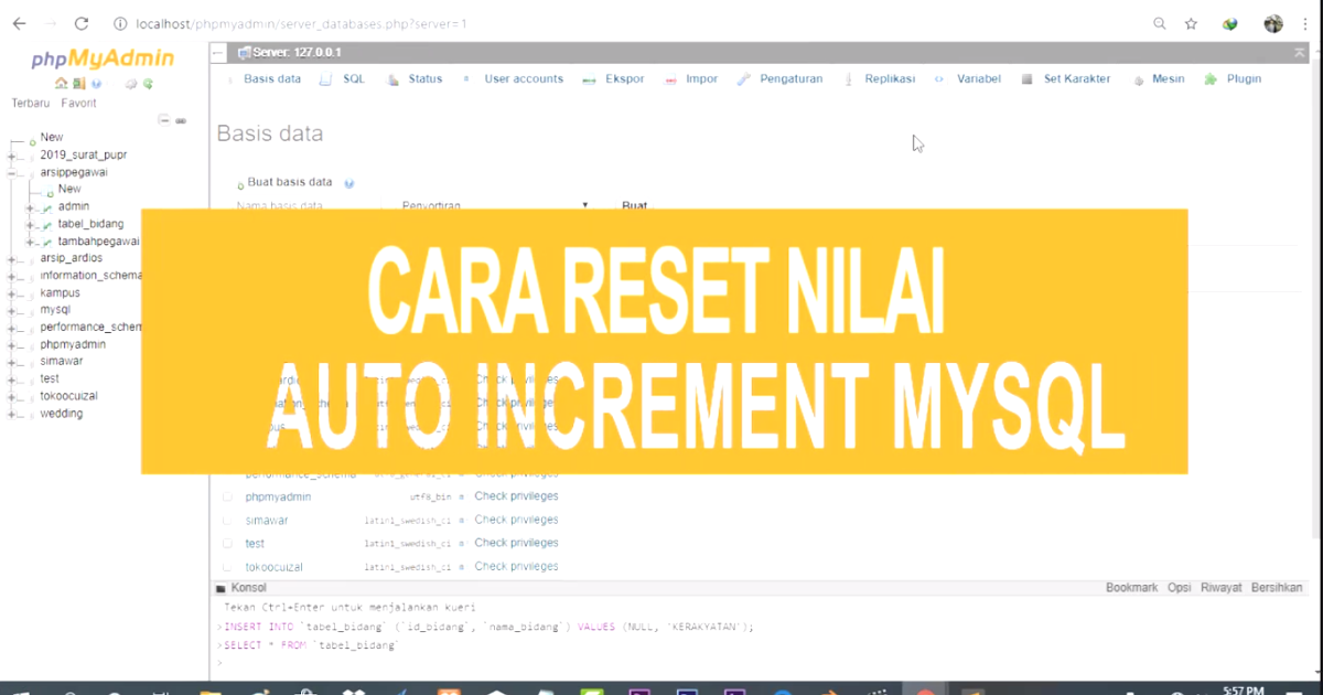 Cara Reset Nilai Auto-Increment pada SQL server - Teh Goyang
