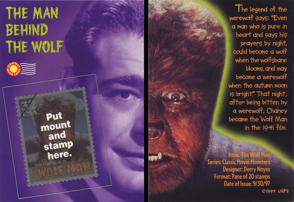 Weird Hollow: UNIVERSAL MONSTERS POSTAGE STAMPS