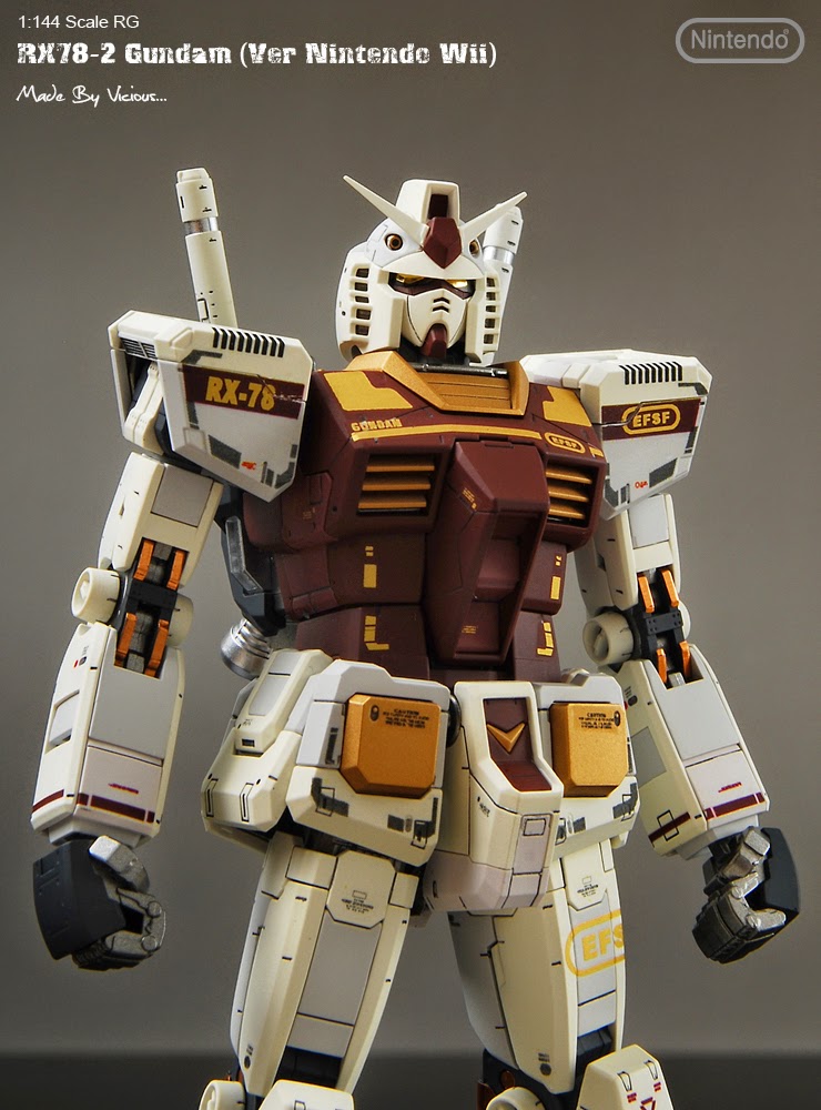 Custom Build: RG 1/144 RX-78-2 Gundam "Nintendo Colors ver."