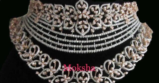 Two Step Diamond Necklace - Jewellery Designs