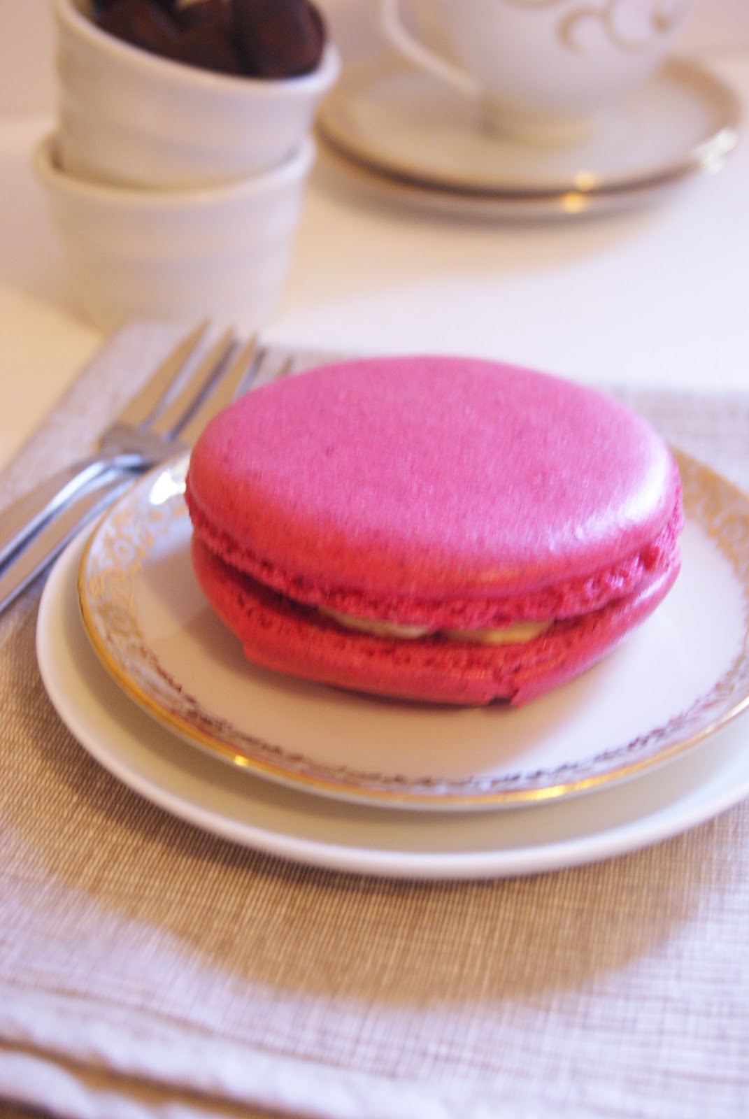 Des macarons pour le dessert...