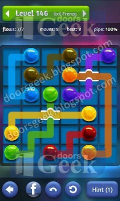 Flow Frenzy Bridges [6x6 Frenzy] Level 146 ~ Doors Geek