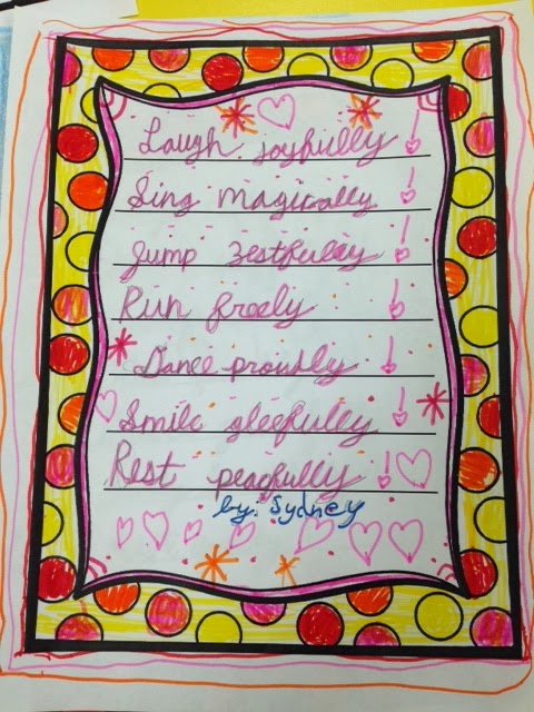 Writing Poems with Adverbs - 3rd Grade Pad