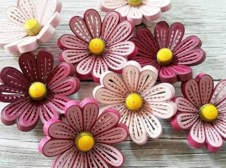 Tutorial para hacer flores de papel con la técnica de filigrana ~ Haz ...