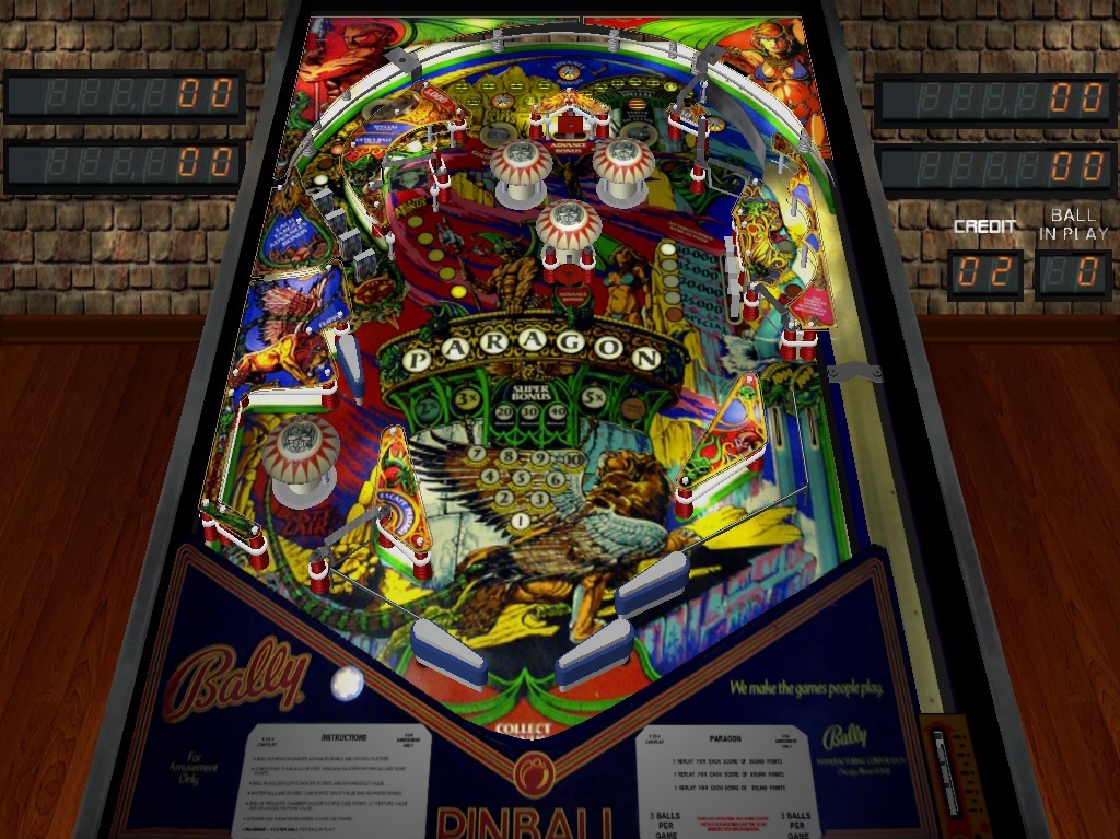 Computer Pinball: Visual Pinball Screen Shots: Classics 2, The Seventies