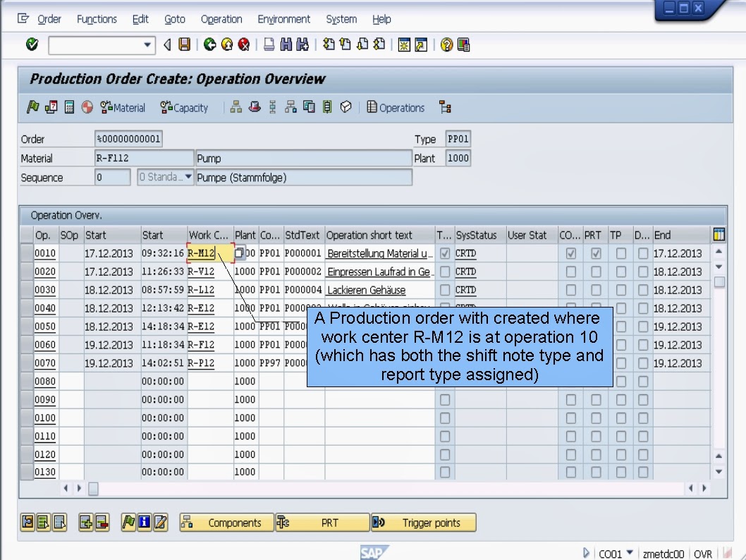 青蛙SAP分享 Froggy's SAP sharing: PP Shift Note and Shift Report