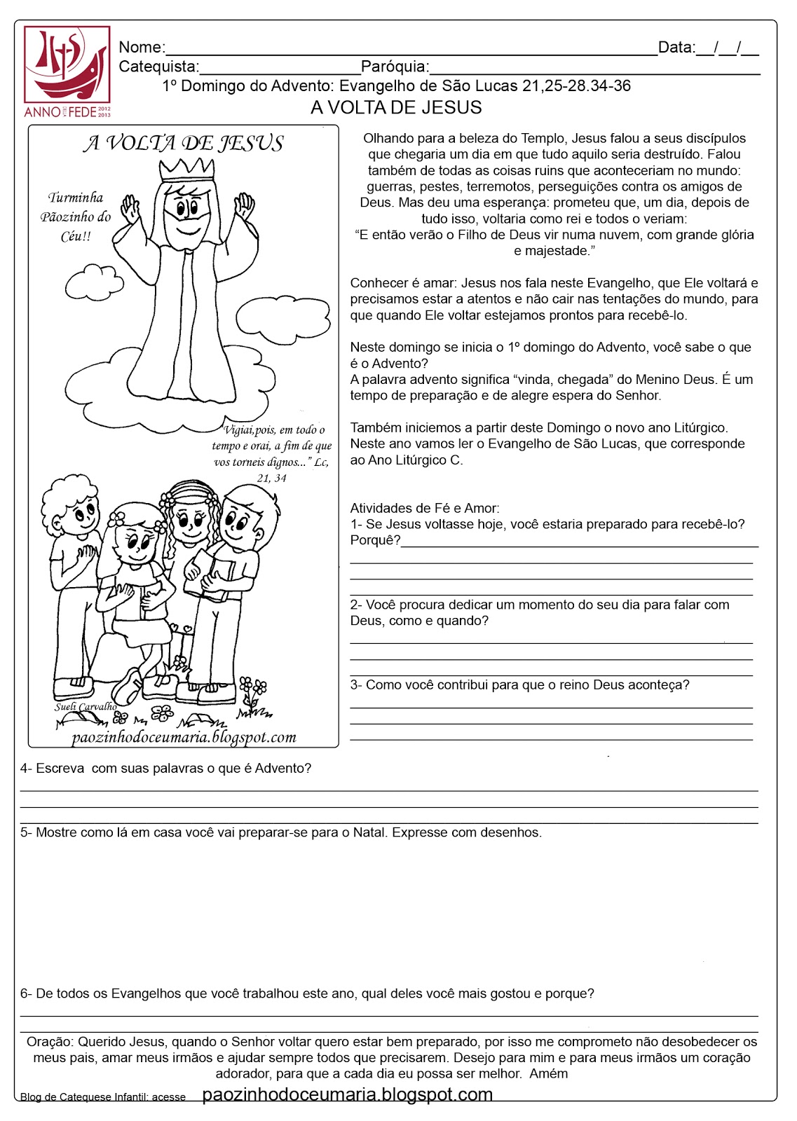 Dinamica Sobre A Volta De Jesus - FDPLEARN