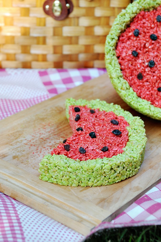 Be Different...Act Normal: Watermelon Rice Krispie Treat