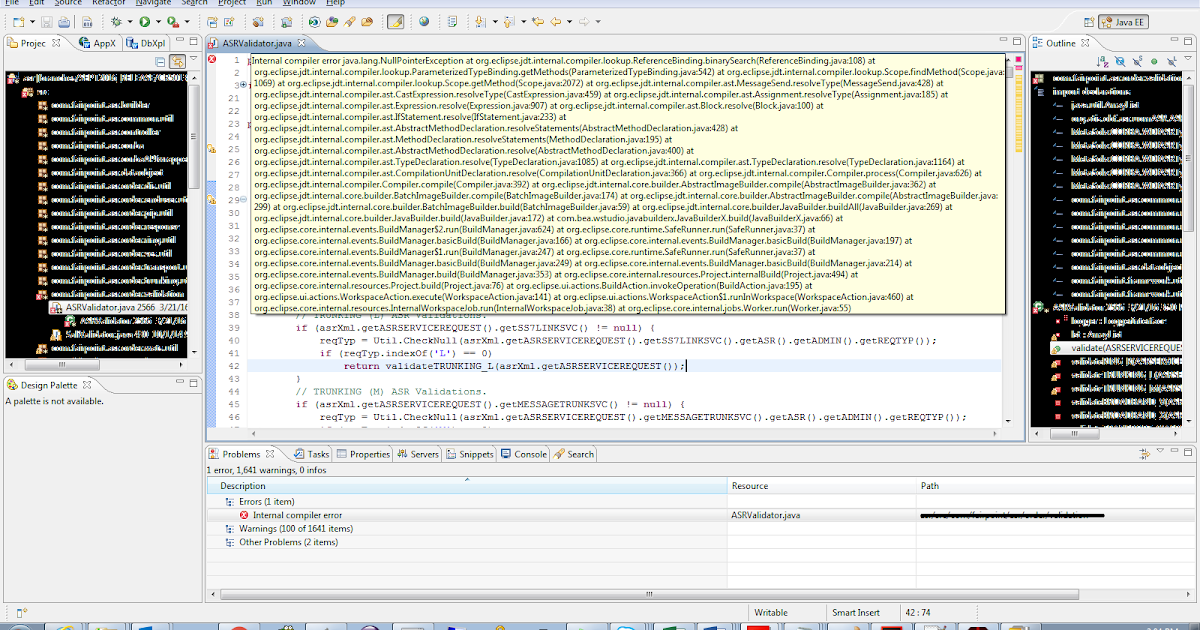 Metasolv Blog: Internal Compiler Error - NullPointerException in ... Metasolv Blog: Internal Compiler Error - NullPointerException in ...