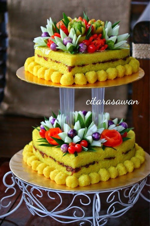 Tempahan Pulut Kuning 2 Tingkat Perkahwinan - Hasnira Puchong ~ Must Read!