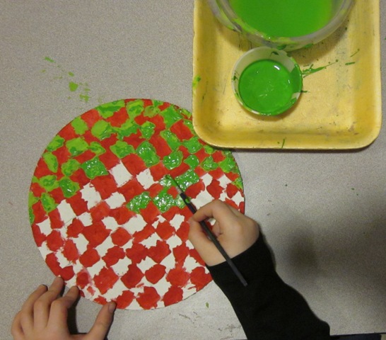 WES Kindergarten Art: OP ART using Complementary Colors
