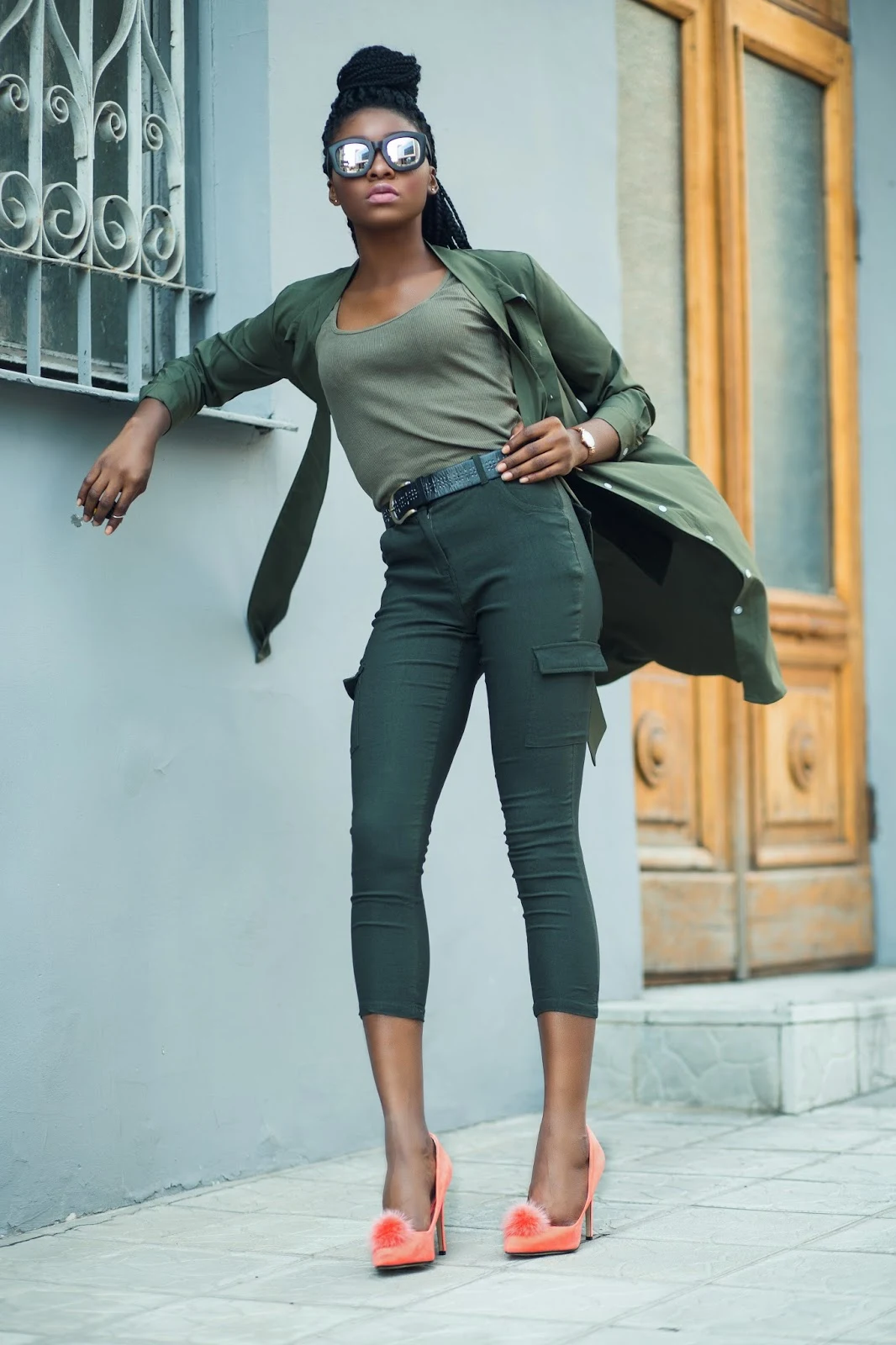FALL 2016 : GREEN MONOCHROME OUTFIT