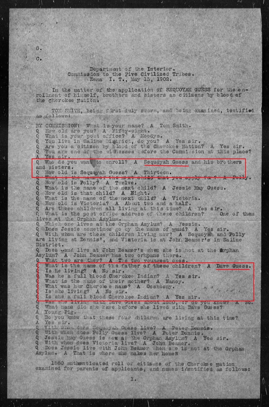 Thoughts from Polly's Granddaughter: From Sequoyah to Sequoyah: The ...