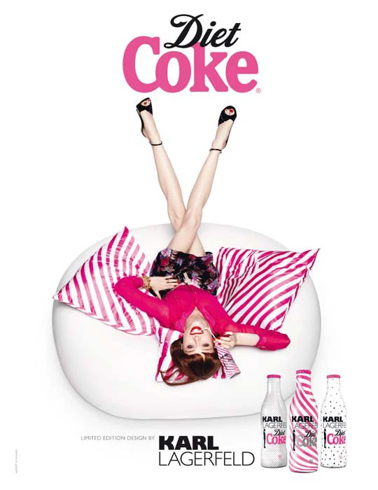 Glitzy Ad Campaign for Diet Coke by Karl Lagerfeld