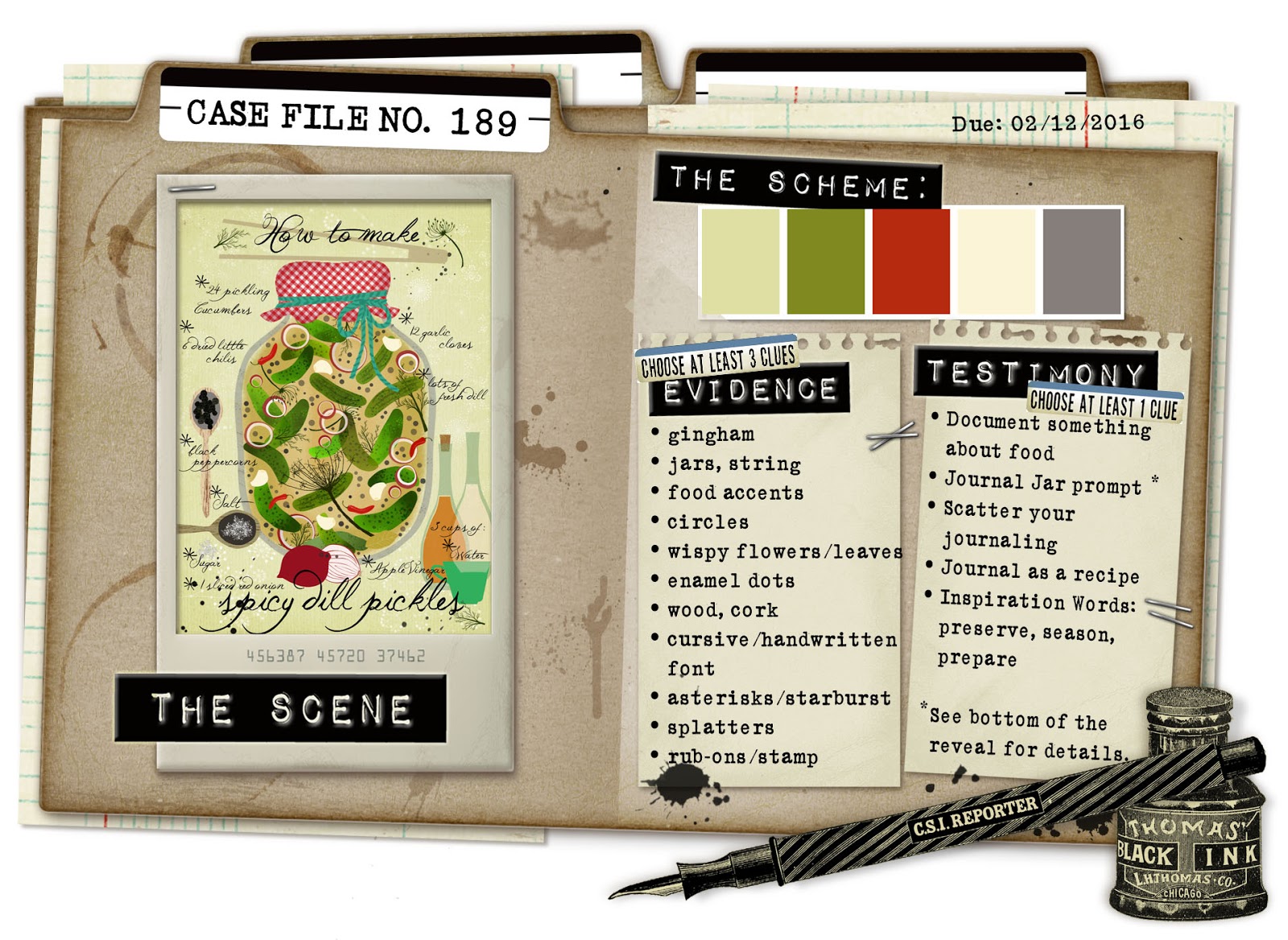 Little Scraps of Magic: Farm Fresh {CSI Case File No. 189}