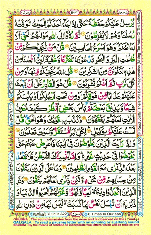 Gateway to Quran: Colour Coded Quran - Para 07