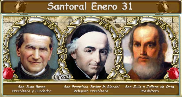 Vidas Santas: Santoral Enero 31