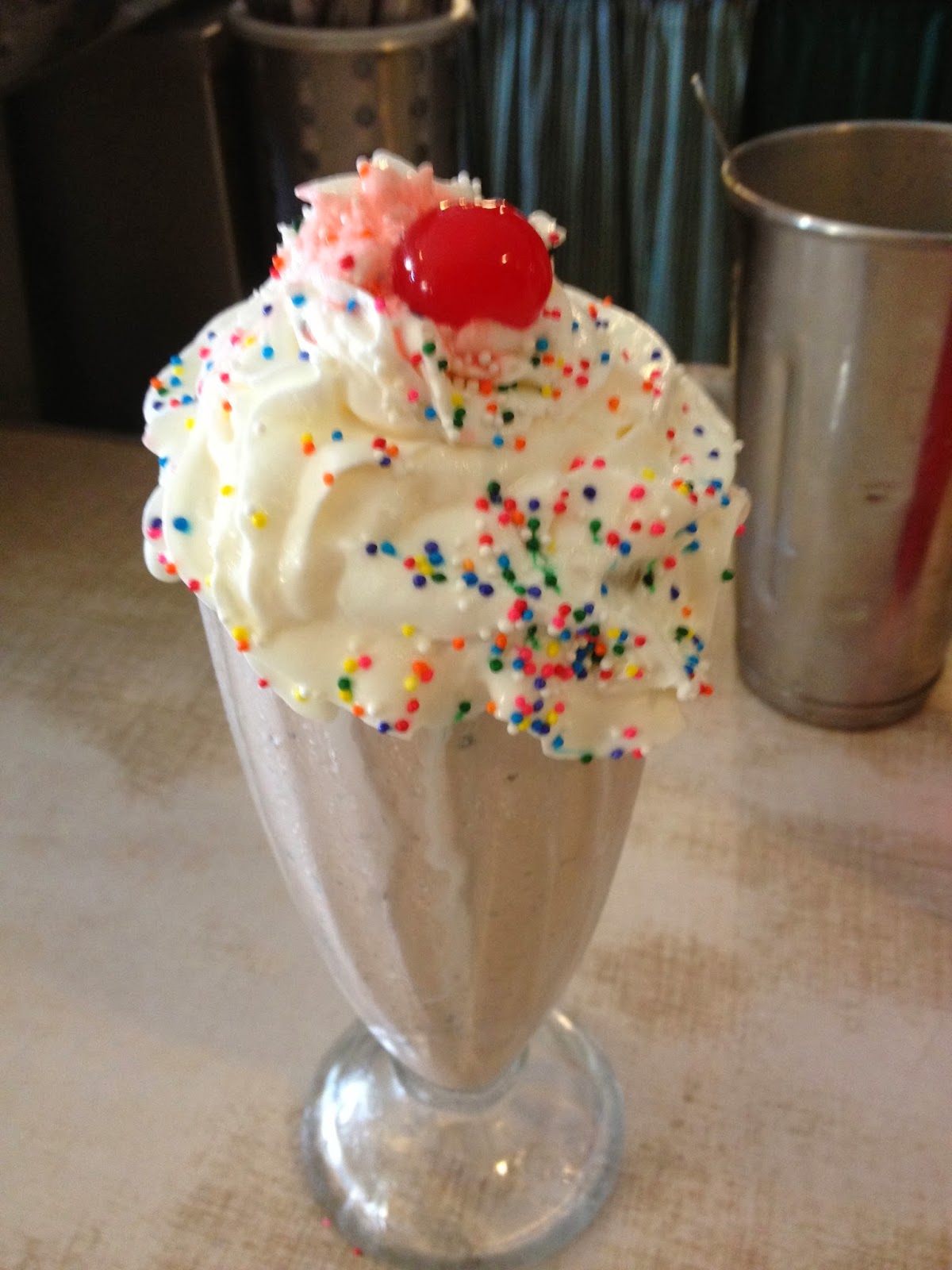 simple pleasures: milkshakes and pretty things.