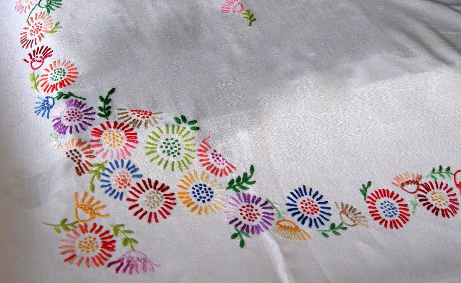 Dibujos para bordar a mano para manteles | Embroidery stitches ...