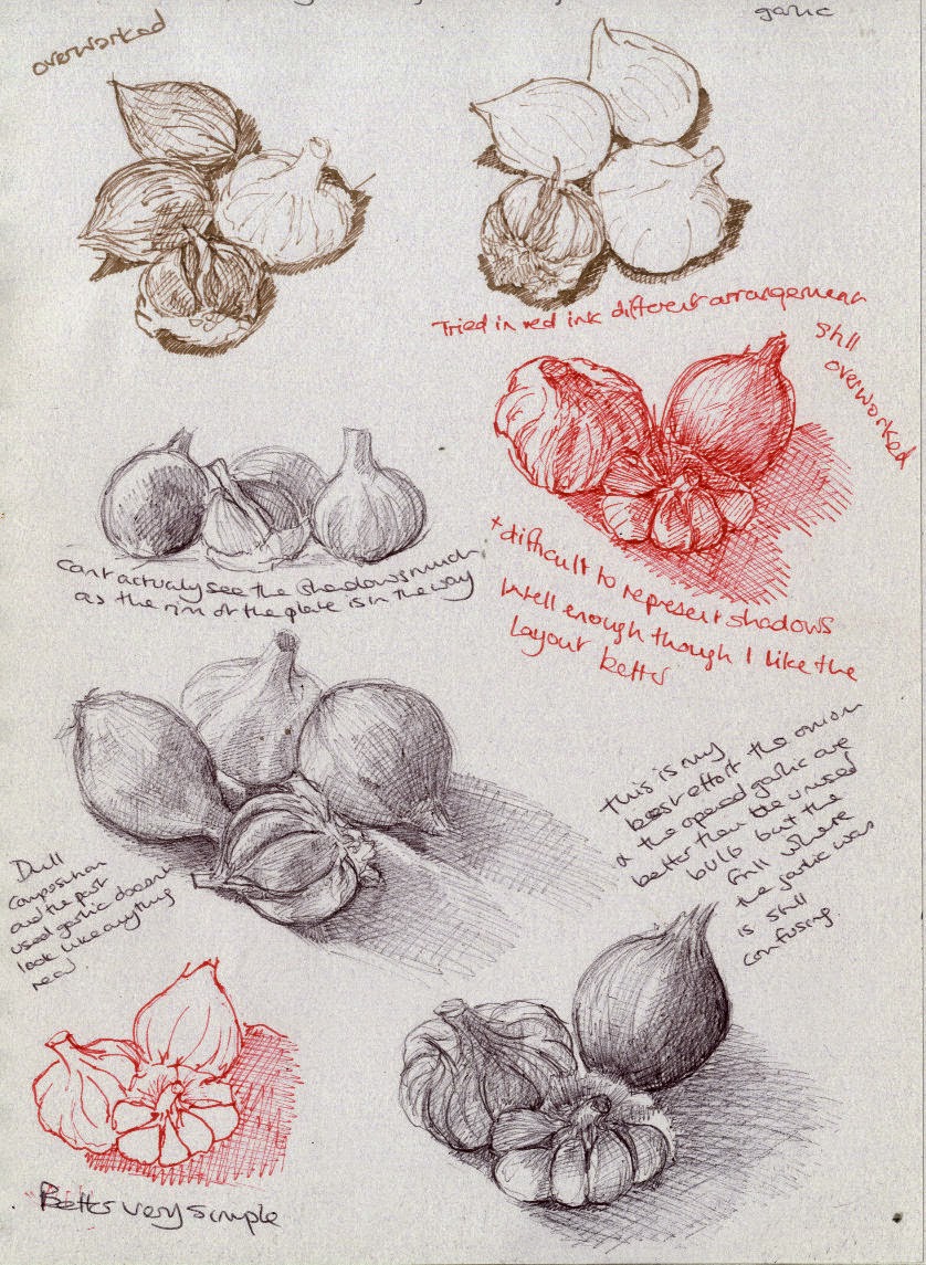 suburban sketches: Exercise; Composition of natural objects