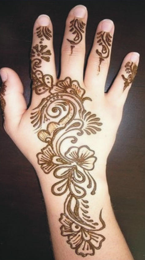 Mehndi Design Henna Art: Simple and Easy Kids Heena Mehndi Art Designs ...