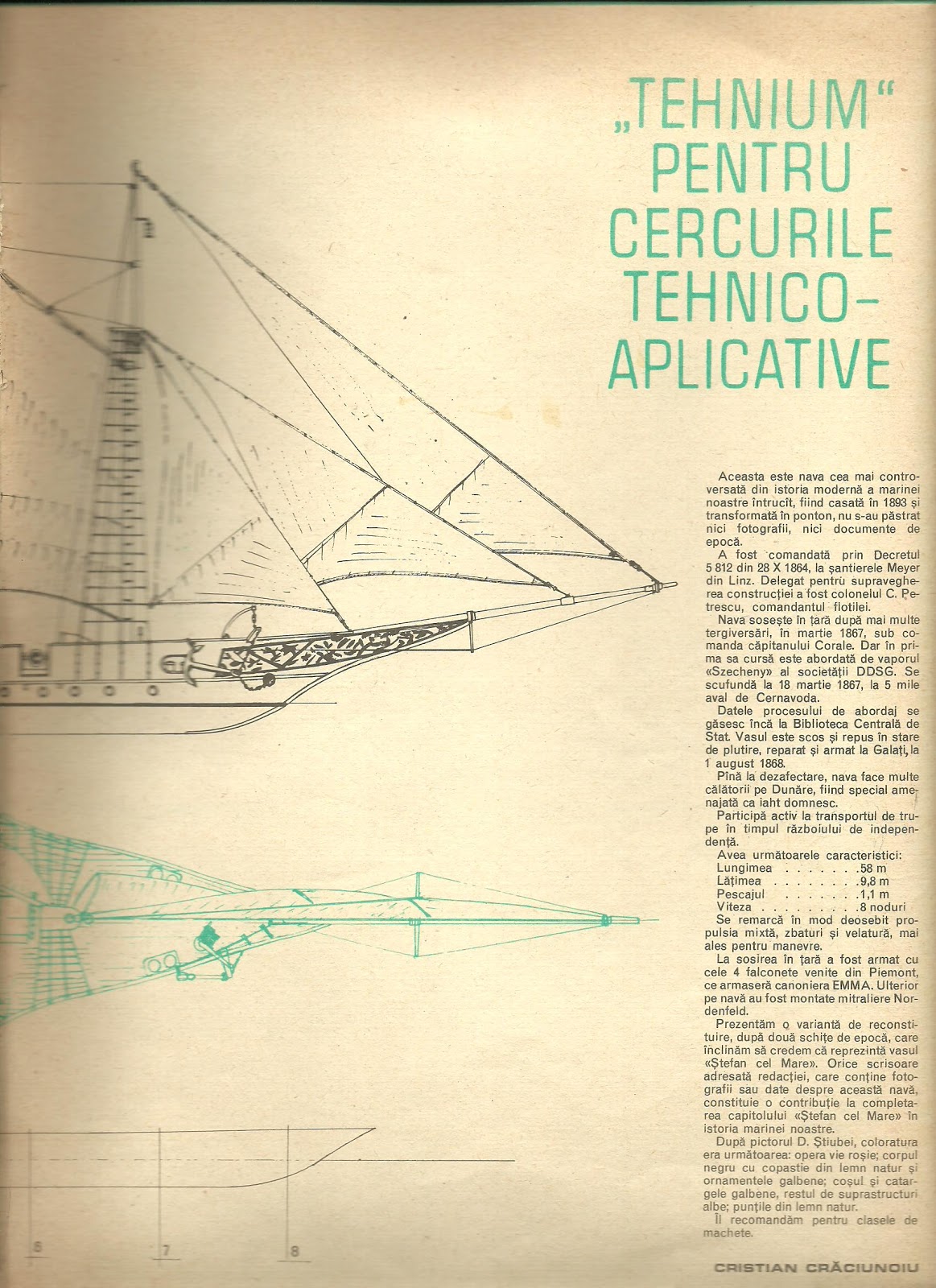 NAVOMODELE : PLANURI "STEFAN CEL MARE"