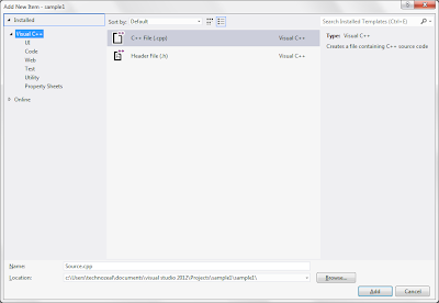 Compile and Run C Program using Visual Studio 2012 Express