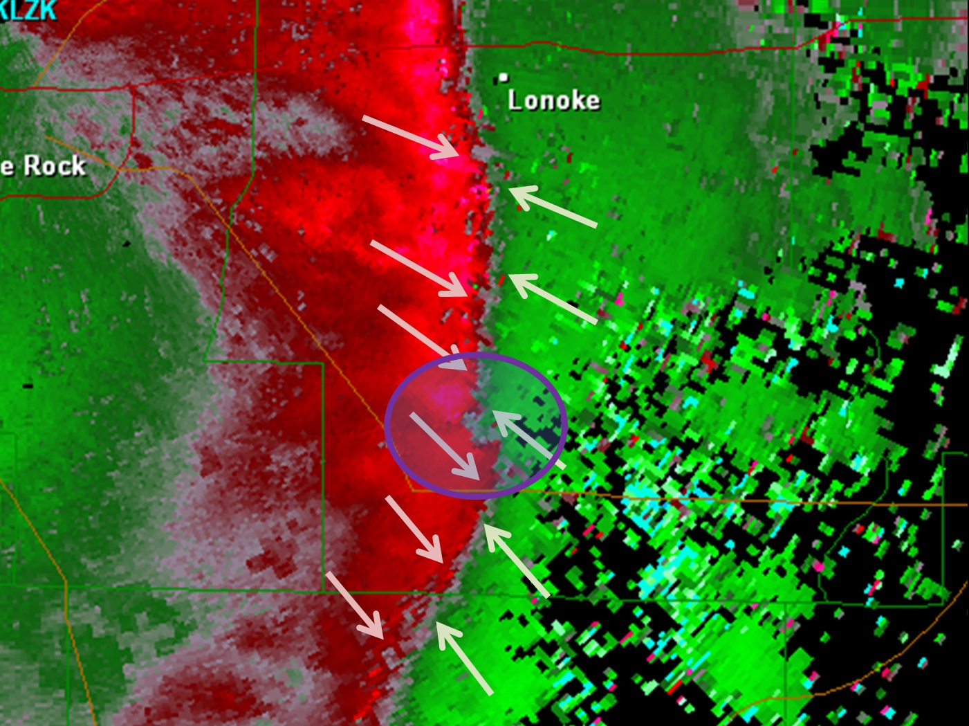 Looking Aloft: Squall Lines and Rotation on Radar