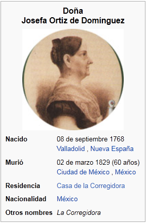 Biografia de Josefa Ortiz de Domínguez | Historia Cultural