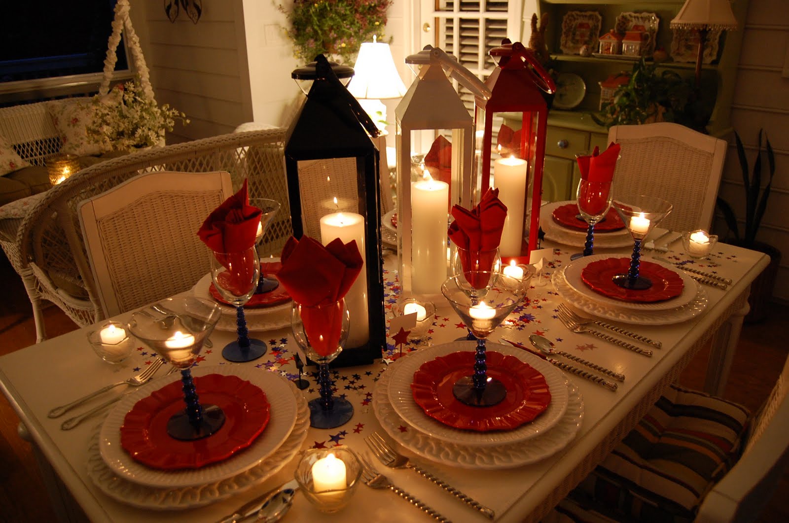 Yankee Doodle Dandy Table Decor!