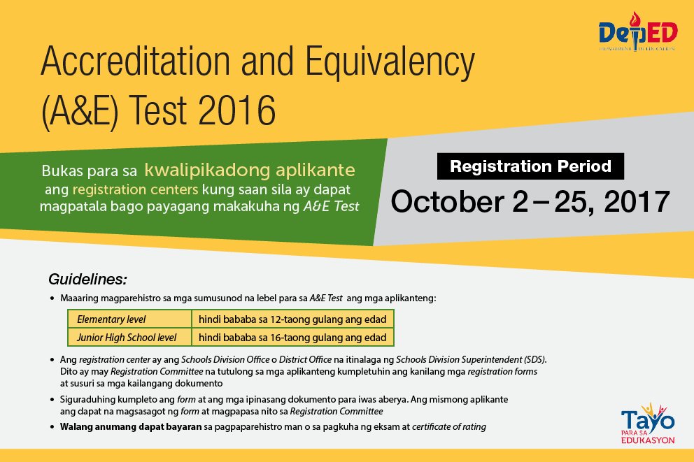 Alternative Learning System (ALS) Accreditation and Equivalency