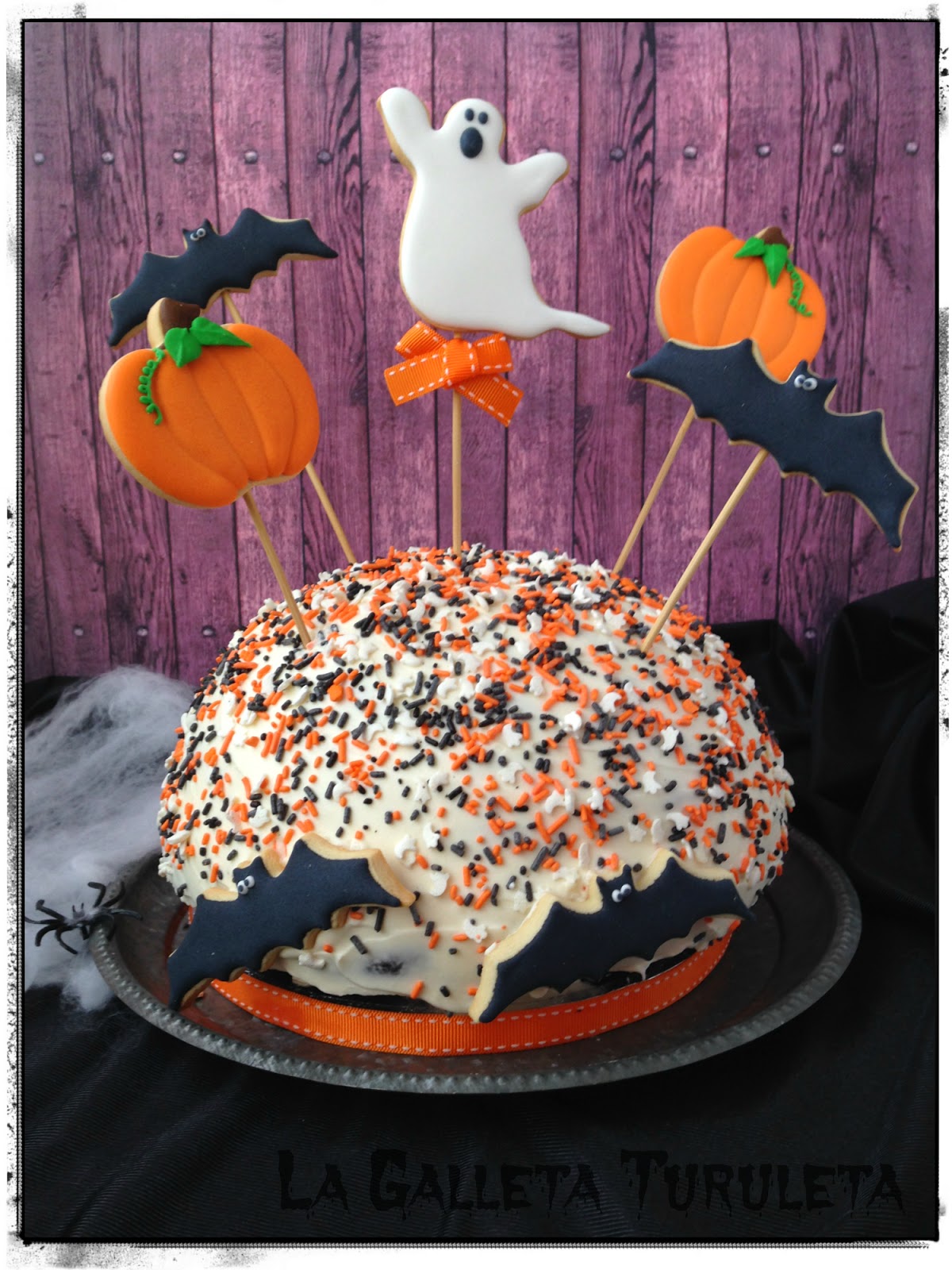 La galleta turuleta: Tarta piñata para Halloween