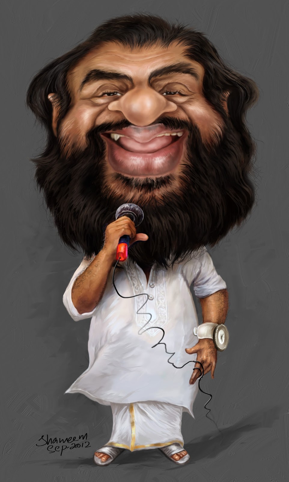 Creative Artist. Shameem : yesudas caricature
