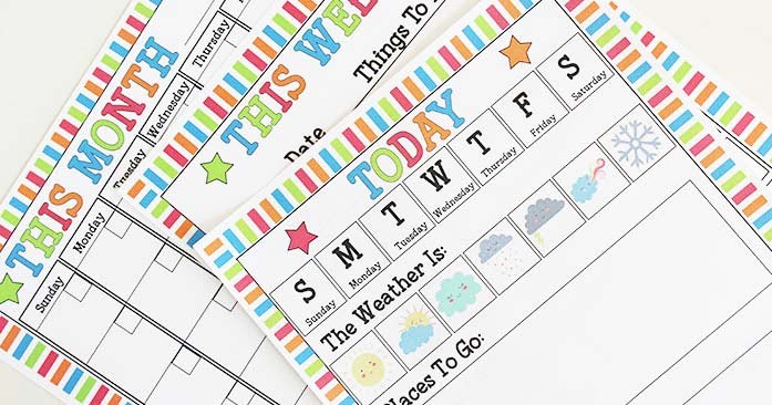 Rock Your Routine with a Printable Planner for Kids | Sunny Day Family