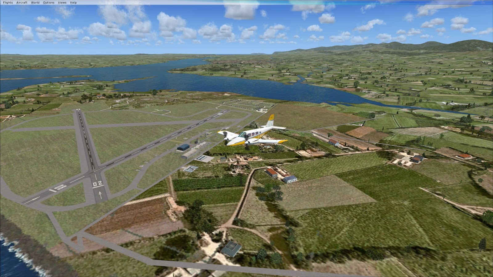 MS Flight Simulator X: North Wales, RAF Mona, RAF Valley and Caernarfon ...