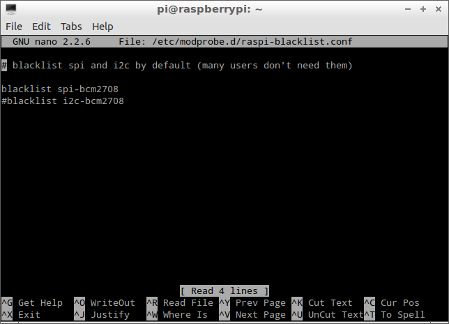 Hello Raspberry Pi: Enable I2C of Raspberry Pi