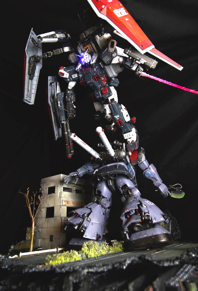 Custom Build: MG 1/100 Full Armor Gundam [Gundam Thunderbolt] "Stepping ...