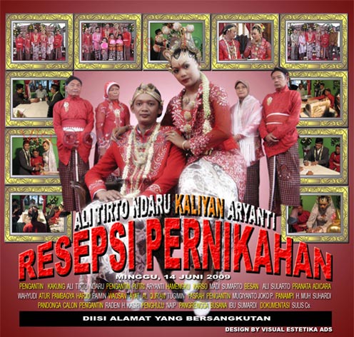 Visual Estetika Advertising: Sampul CD Pernikahan