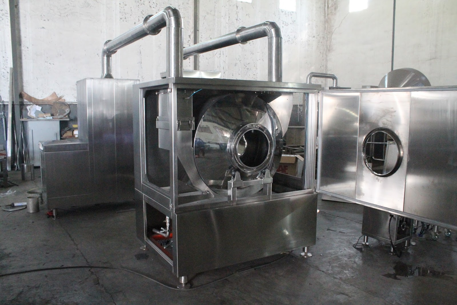 MESIN FARMASI: MESIN COATING FILM SISTEM BIBO SKALA PRODUKSI